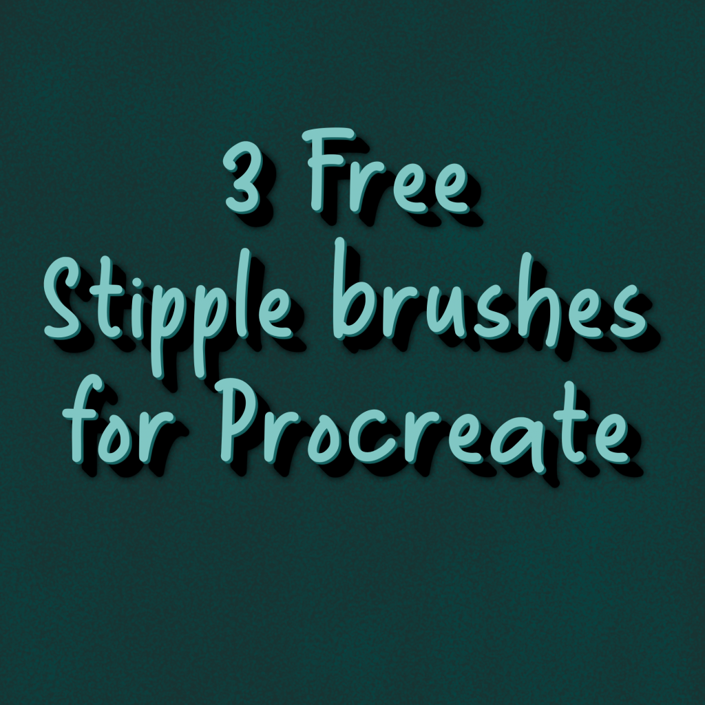 3 free stipple brushes for procreate - Free Brushes for Procreate