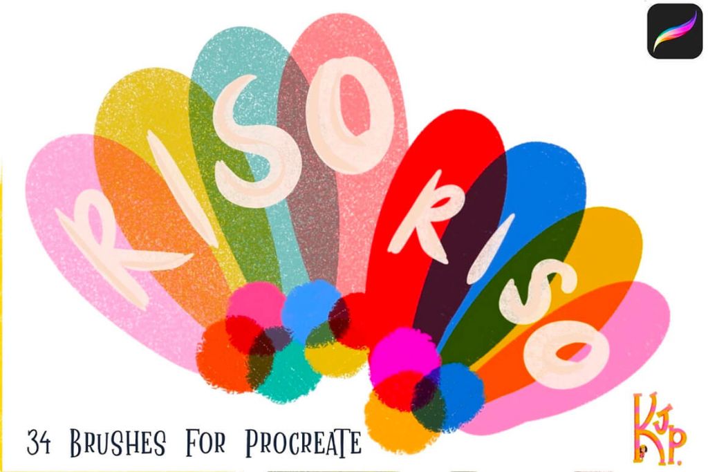 Riso Riso - Risograph sample brushes for Procreate - Free Brushes for Procreate