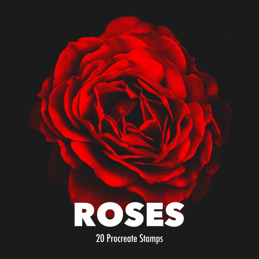 ROSES stamps - Free Brushes for Procreate