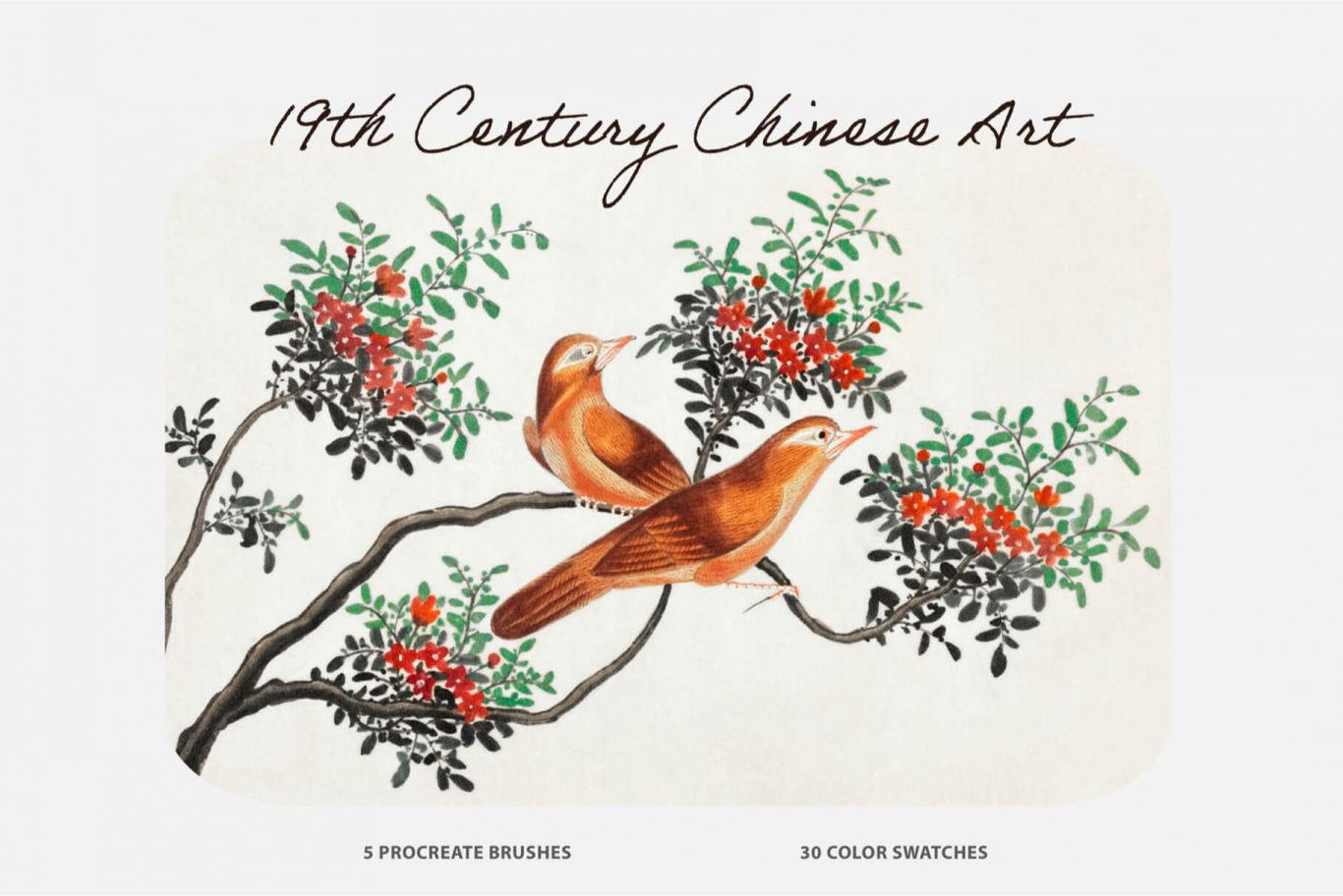 The 19th Century Chinese Art Procreate Brushes - Free Brushes for Procreate