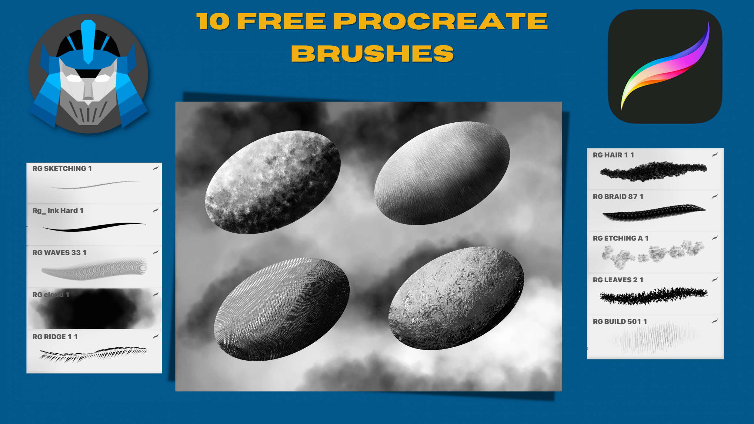 10 FREE PROCREATE BRUSHES - Free Brushes for Procreate