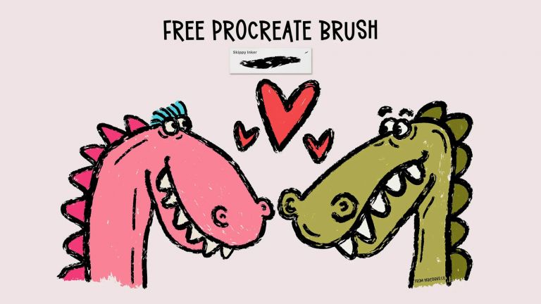 Free Procreate Skippy Inker Brush - Free Brushes for Procreate