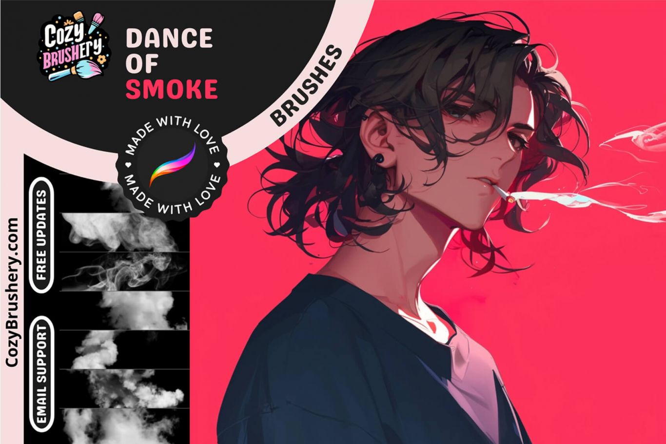 FREE smoke brushes, Procreate Brushes - Free Brushes for Procreate