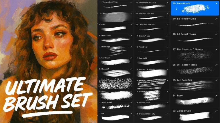 Ultimate Oil Brush Set - for Procreate | FREE DOWNLOAD | PORTRAIT BRUSHES - Free Brushes for ...