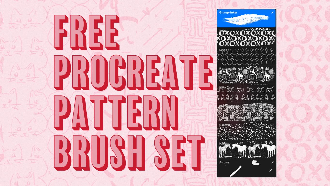 Free Procreate Pattern Brush Set - Free Brushes for Procreate