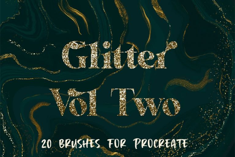 20 Glitter & Metallic Procreate Brushes - Free Brushes for Procreate