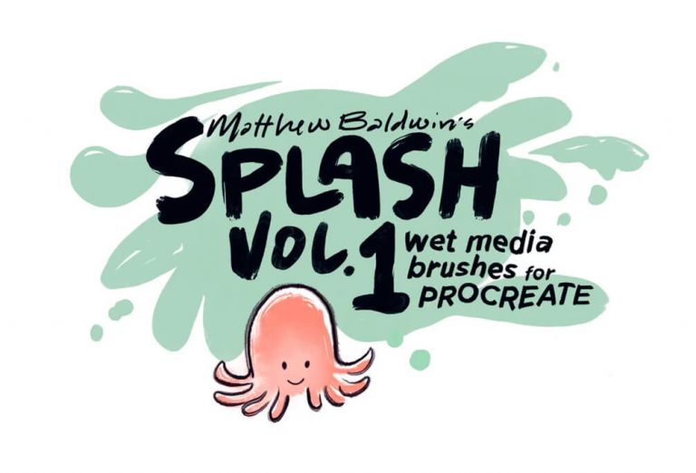Matthew Baldwin's Splash Vol.1: Wet Media Brushes for Procreate - Free ...