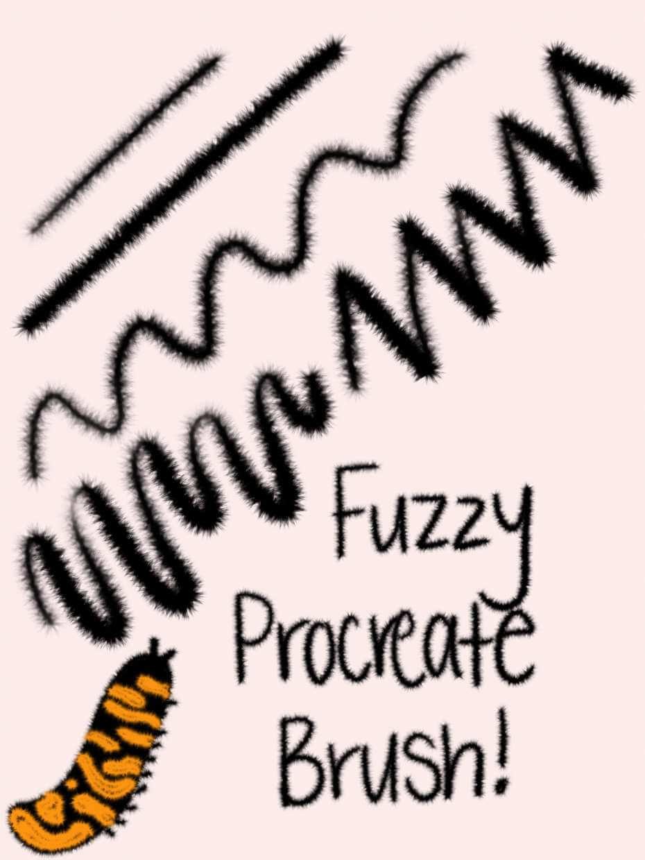 Free procreate Fuzzy Brush! - Free Brushes for Procreate