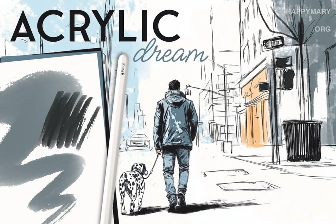 Acrylic dream - Free Brushes for Procreate