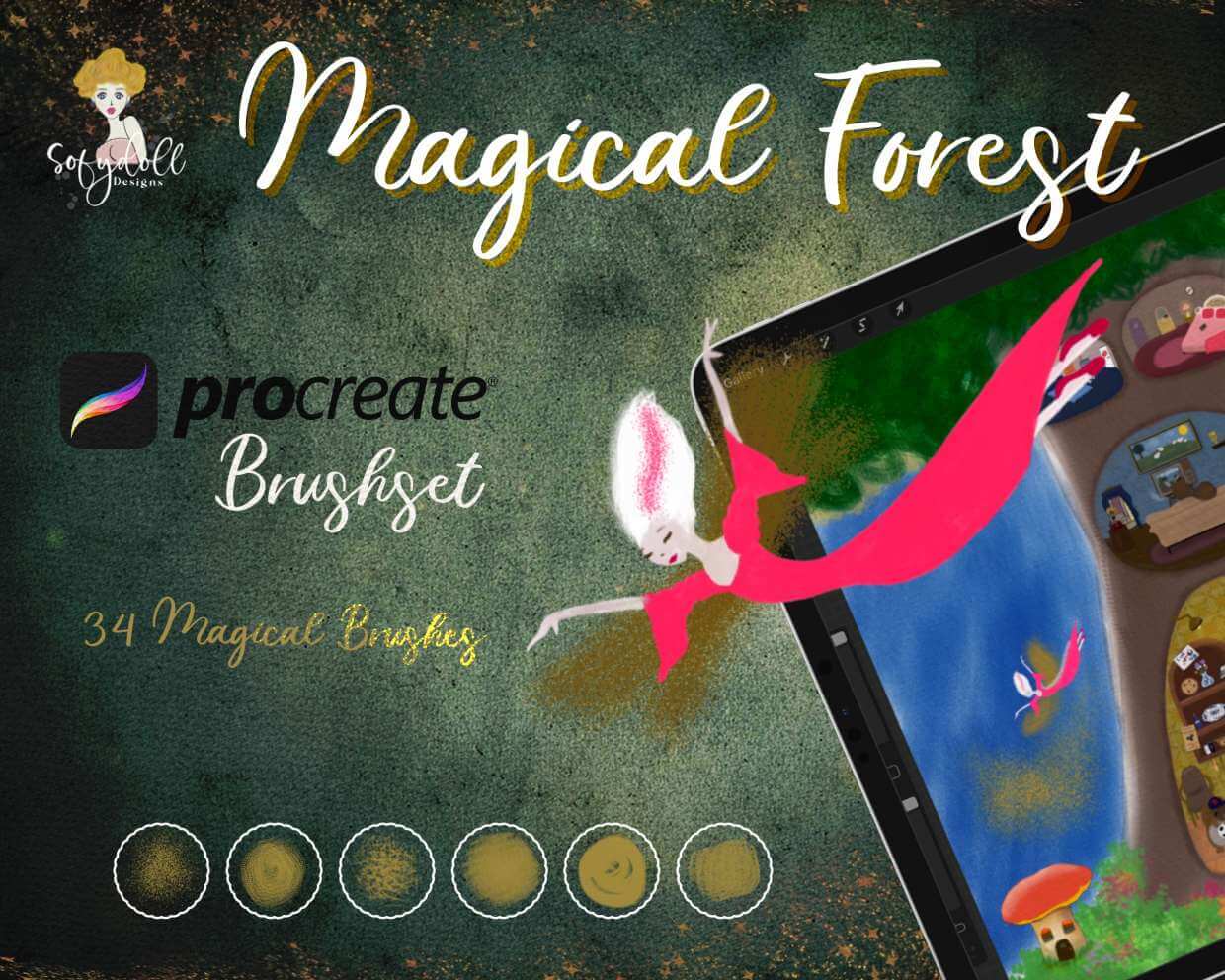 NEW Magical Forest Procreate Mini Set! - Free Brushes for Procreate