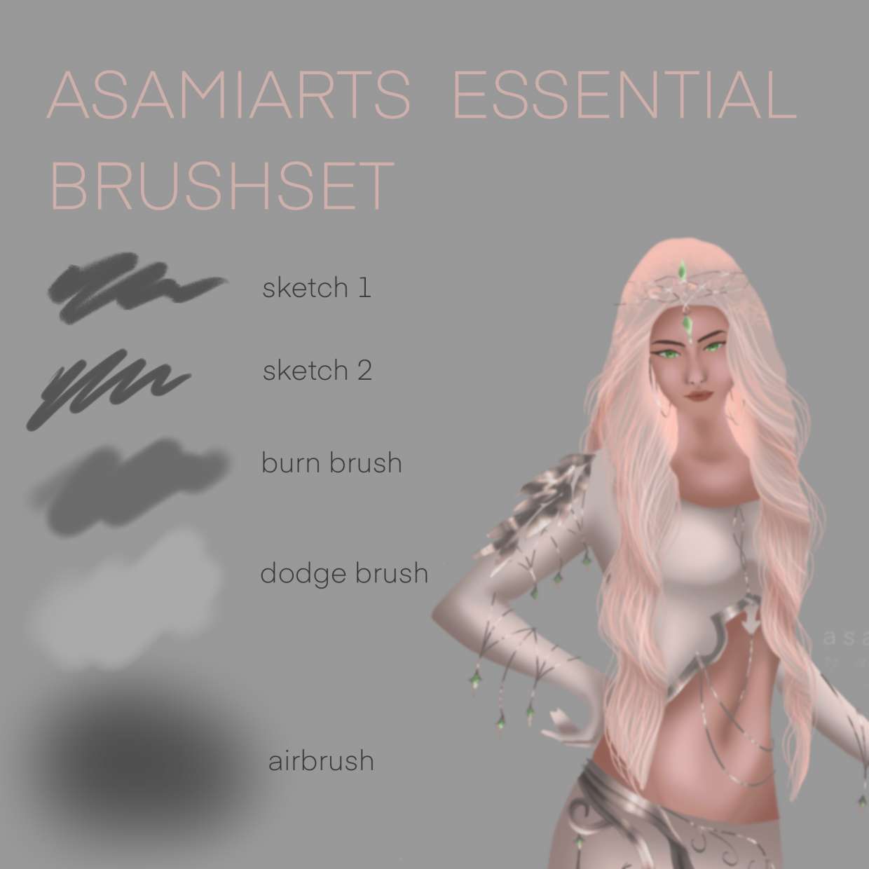 FREE brushset - Essentials + Glitter - Free Brushes for Procreate