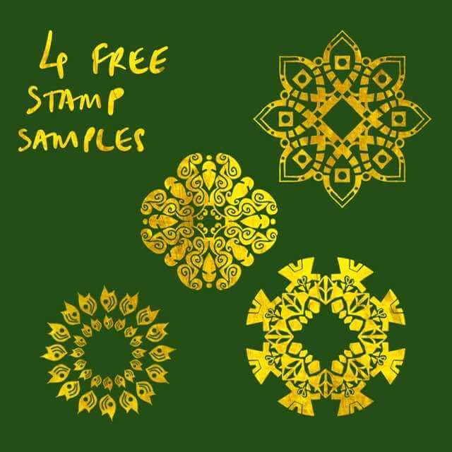 Symmetrical design Stamps (Free) - Free Brushes for Procreate
