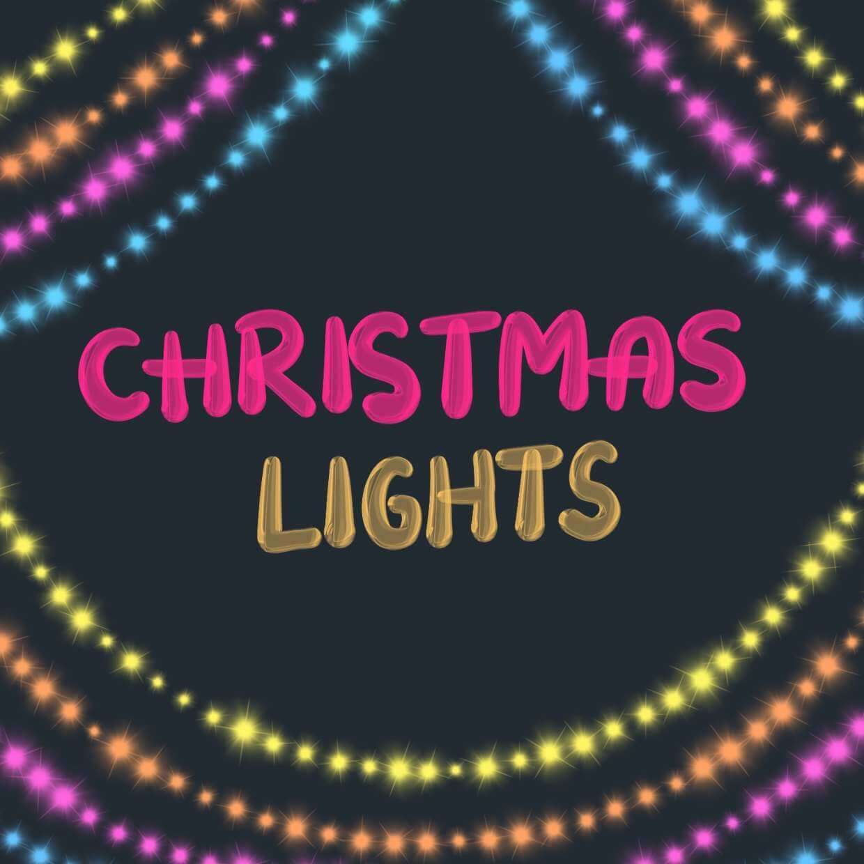 String of Lights Brush - Free Brushes for Procreate