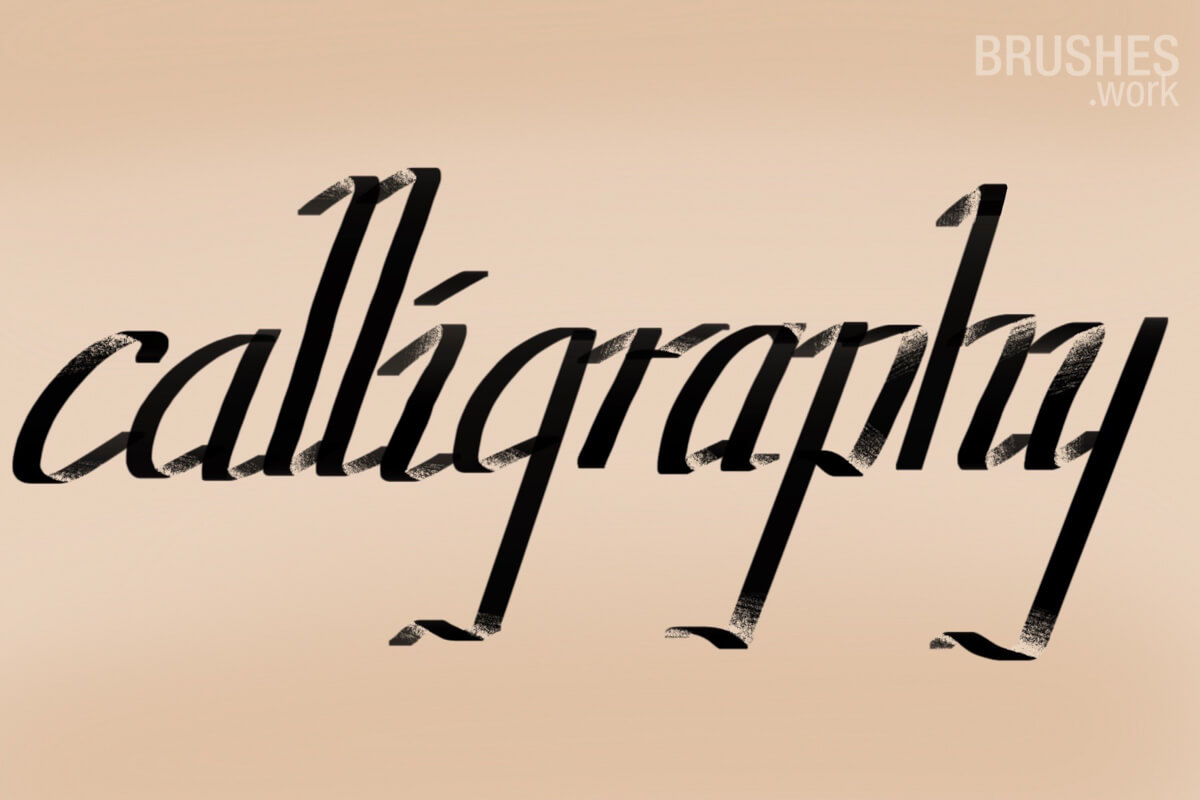Amazing Calligraphy brush - Free Brushes for Procreate