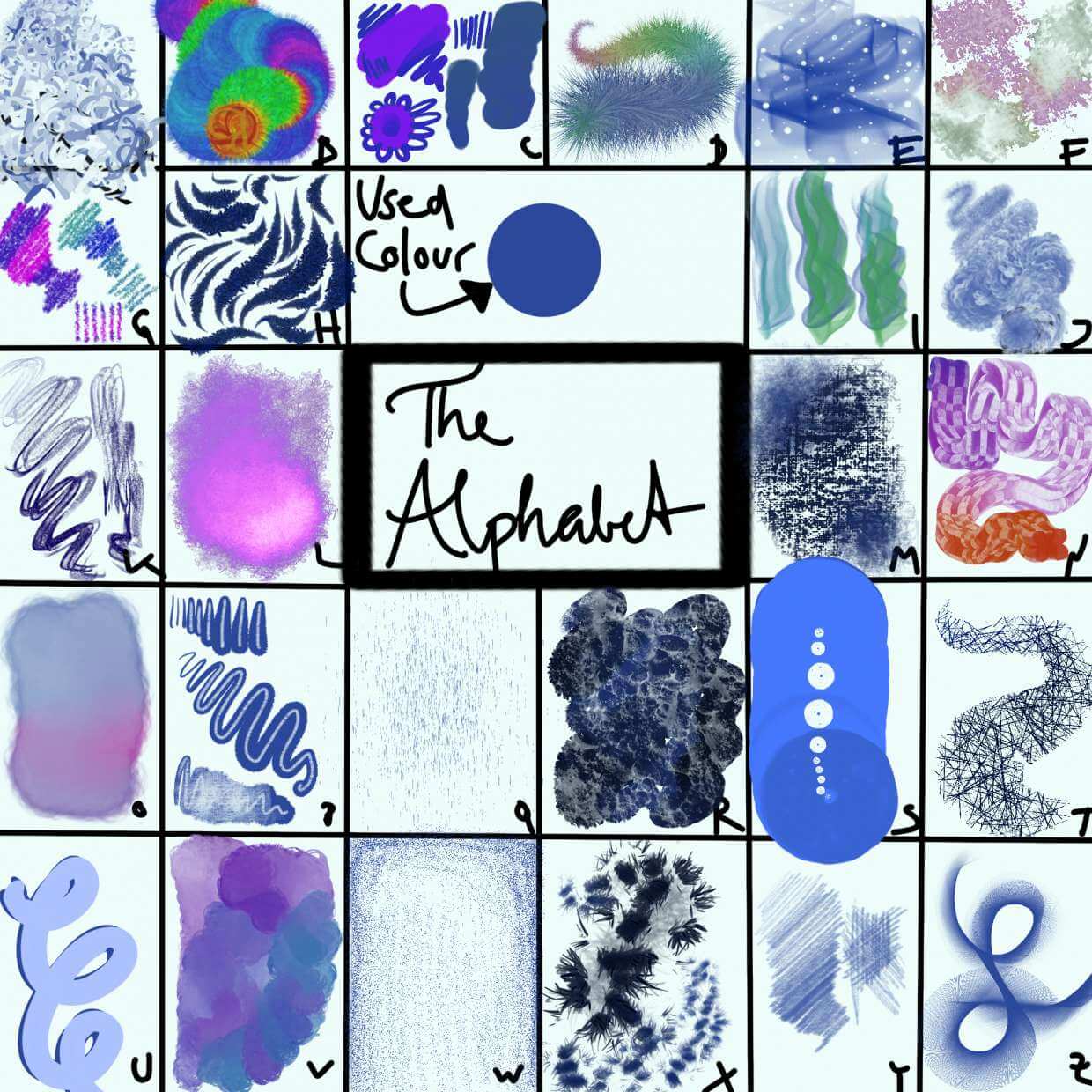 The Alphabet Brush Set - Free Brushes for Procreate