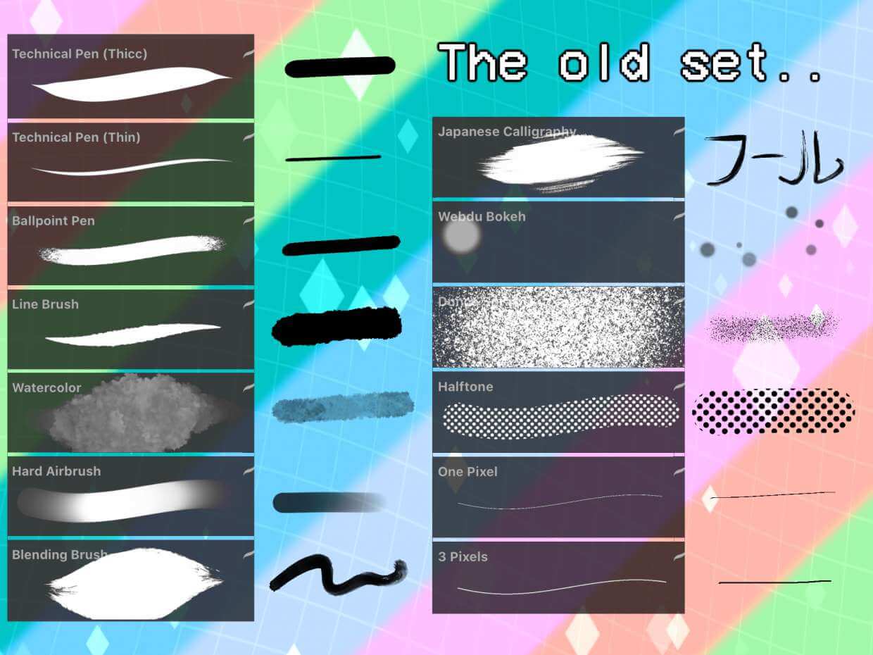 Amazing old set - Free Brushes for Procreate