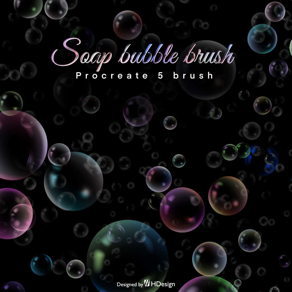 Free brush: Soap bubbles brush - Free Brushes for Procreate
