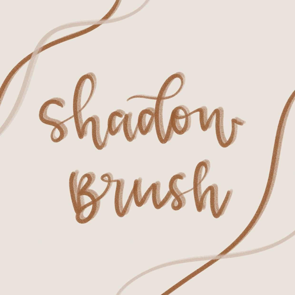 Shadow Lettering BRUSHSET - Free Brushes for Procreate