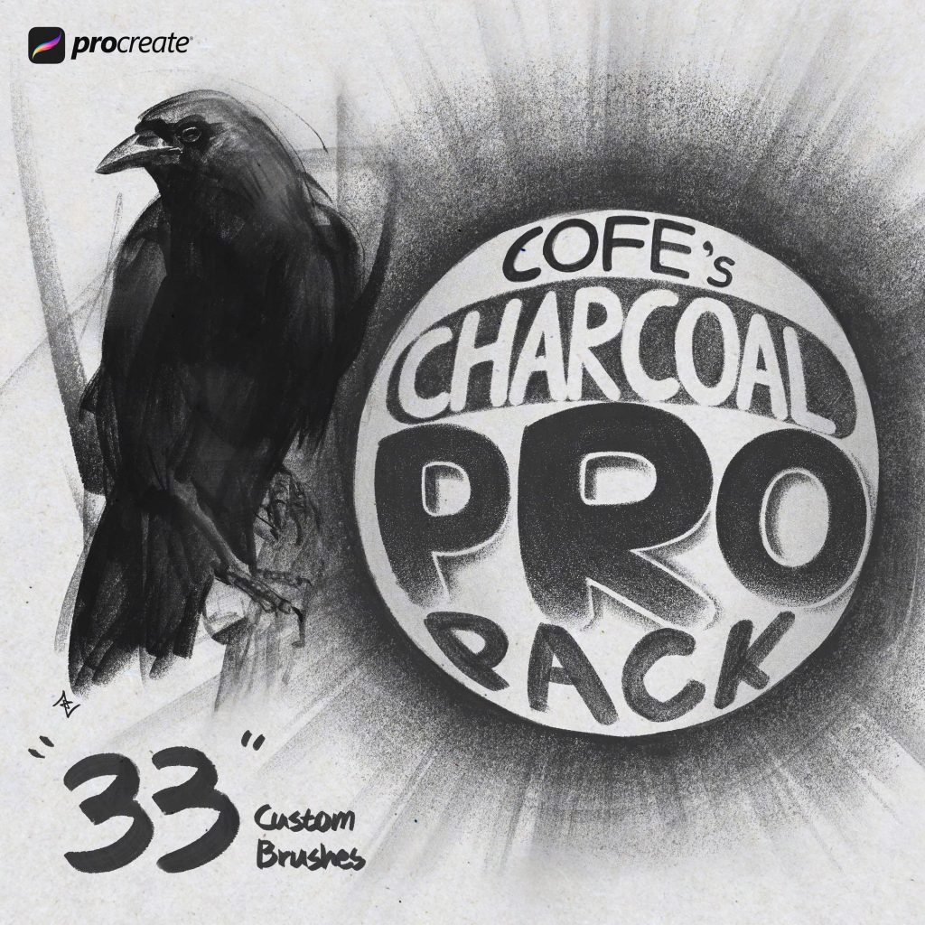COFE's Charcoal Pro Pack - Free Brushes for Procreate