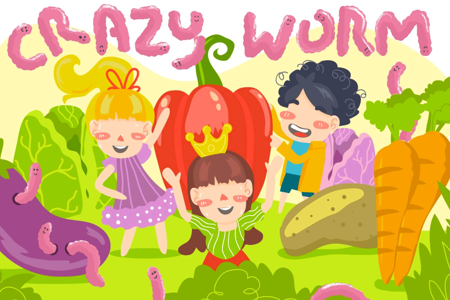 Crazy Worm brush - Free Brushes for Procreate