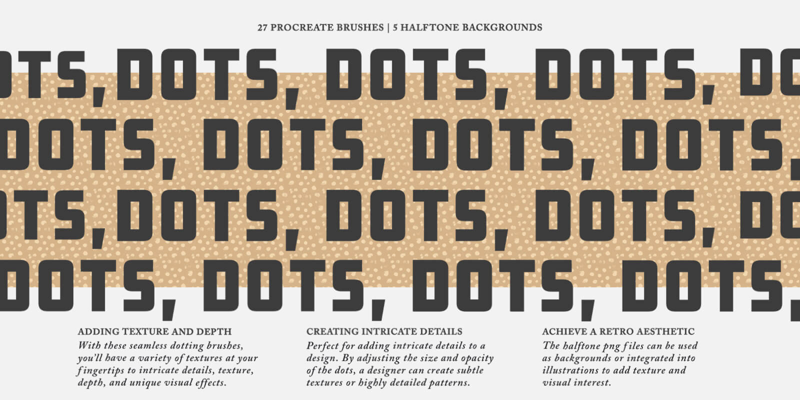 Dots, Dots, Dots (2024) Procreate Brushes - Free Brushes for Procreate