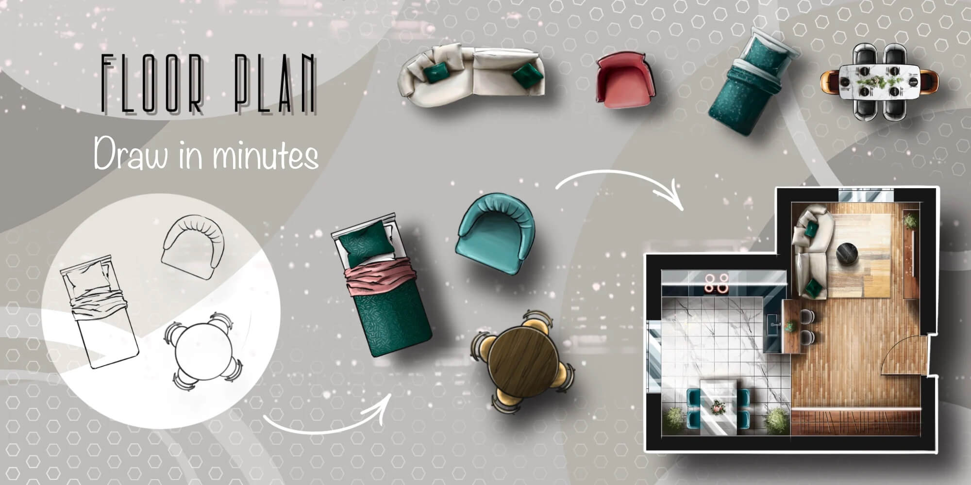 FLOOR PLAN ELEMENTS for Procreate - Free Brushes for Procreate