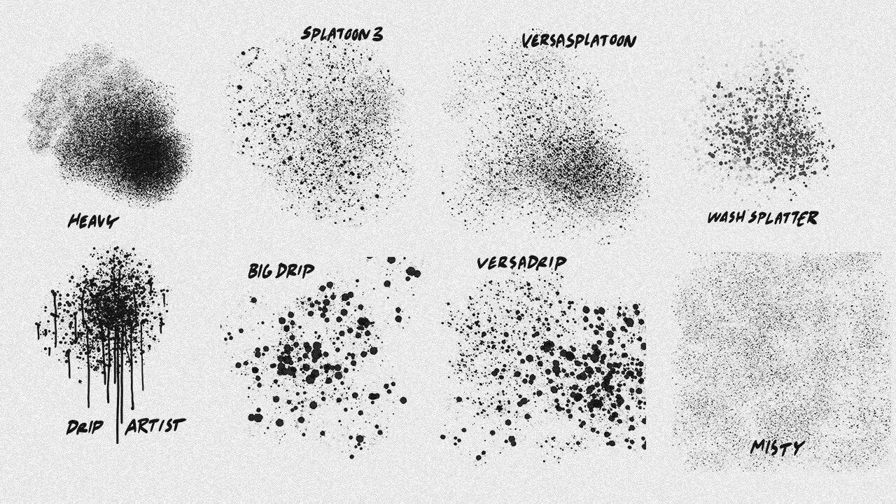 The Splatter Pack - Free Brushes for Procreate