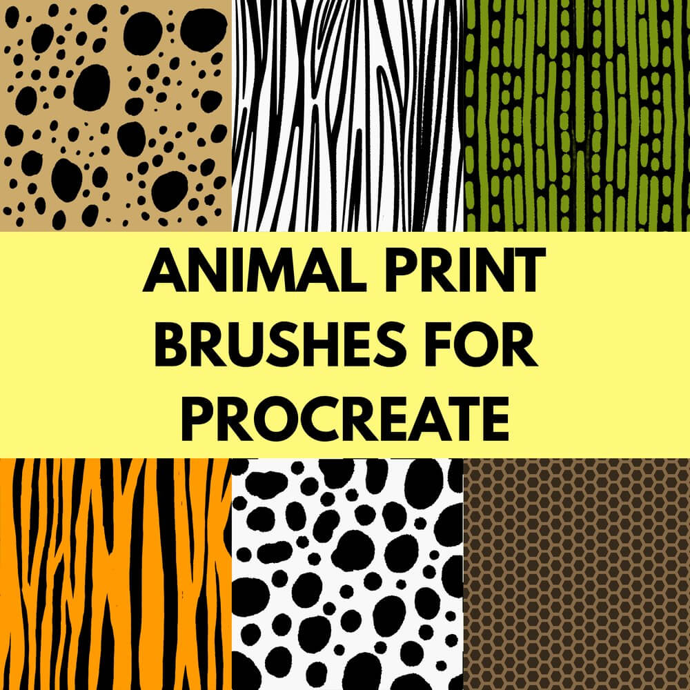 Animal Print Brushes for Procreate (2 Sets) - Free Brushes for Procreate