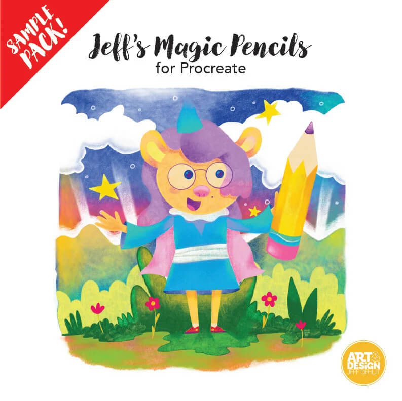 Jeff's Magic Pencils - Sampler - Free Brushes for Procreate