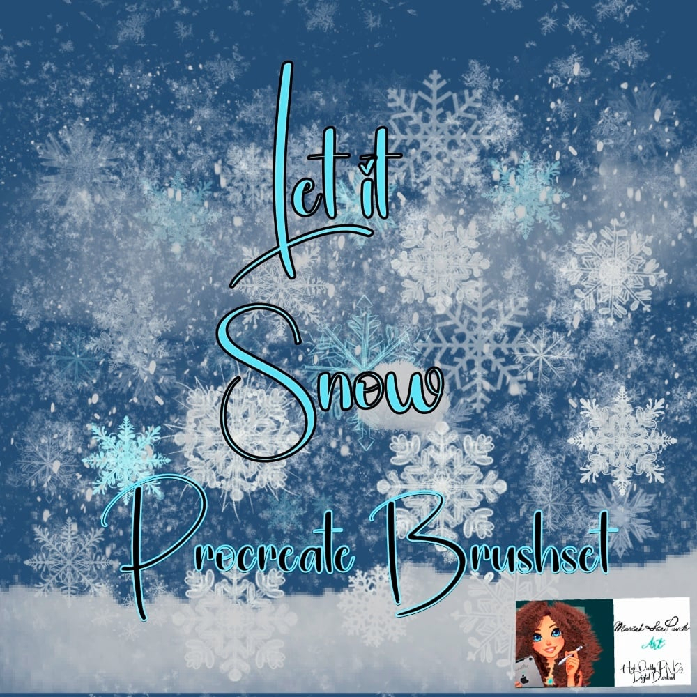 Let it Snow Brushset for Procreate - Free Brushes for Procreate