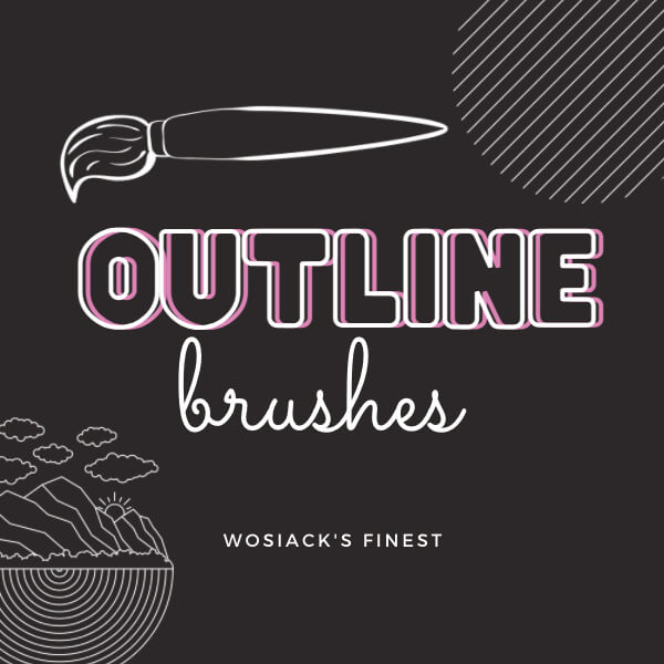 Outline brushes pack - Free Brushes for Procreate