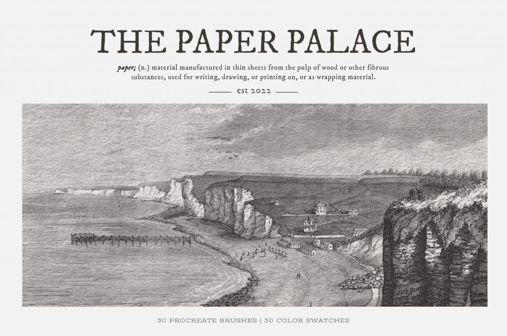 The Paper Palace Procreate Brushes - Free Brushes for Procreate