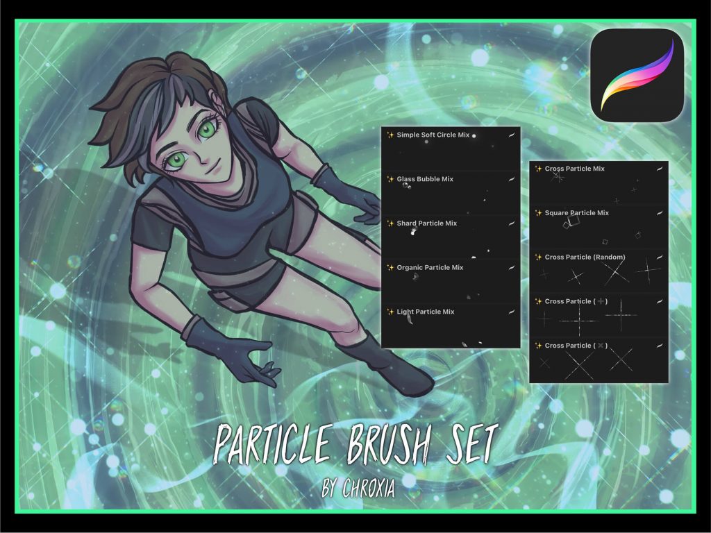 Particle Brushes for Procreate - Free Brushes for Procreate