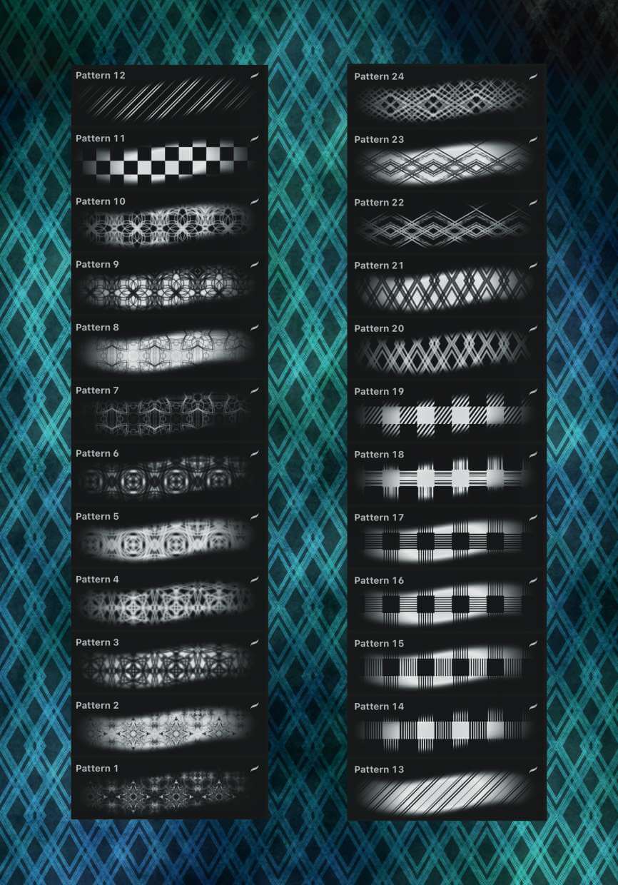 Pattern Brushes - Free Brushes for Procreate