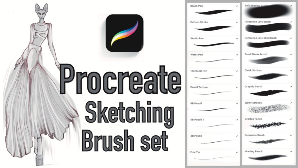 Procreate sketching brushes - Free Brushes for Procreate