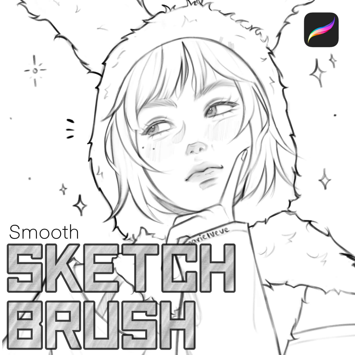 Smooth Sketching Brush for Procreate | FREE - Free Brushes for Procreate
