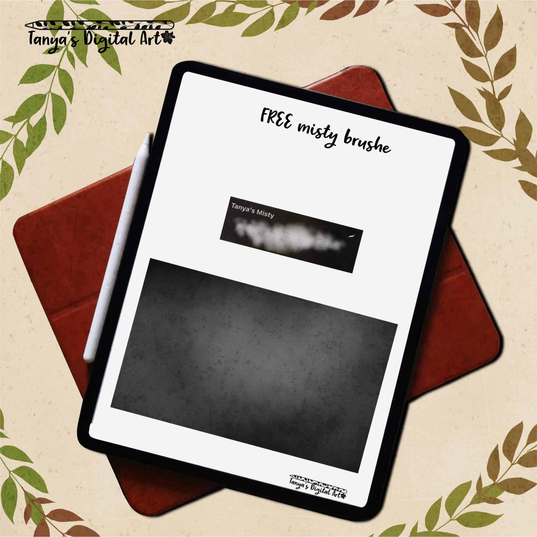 Tanya’s misty brush for Procreate - Free Brushes for Procreate