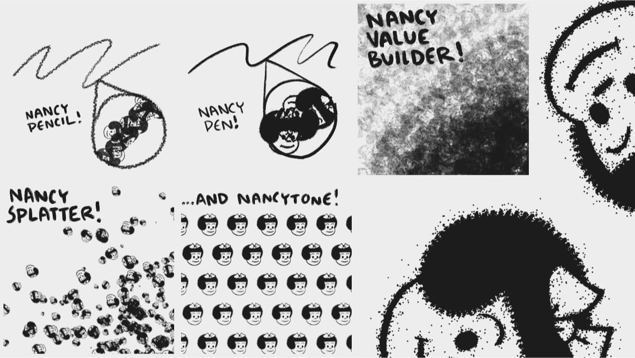 The Bootleg Nancypack - Free Brushes for Procreate