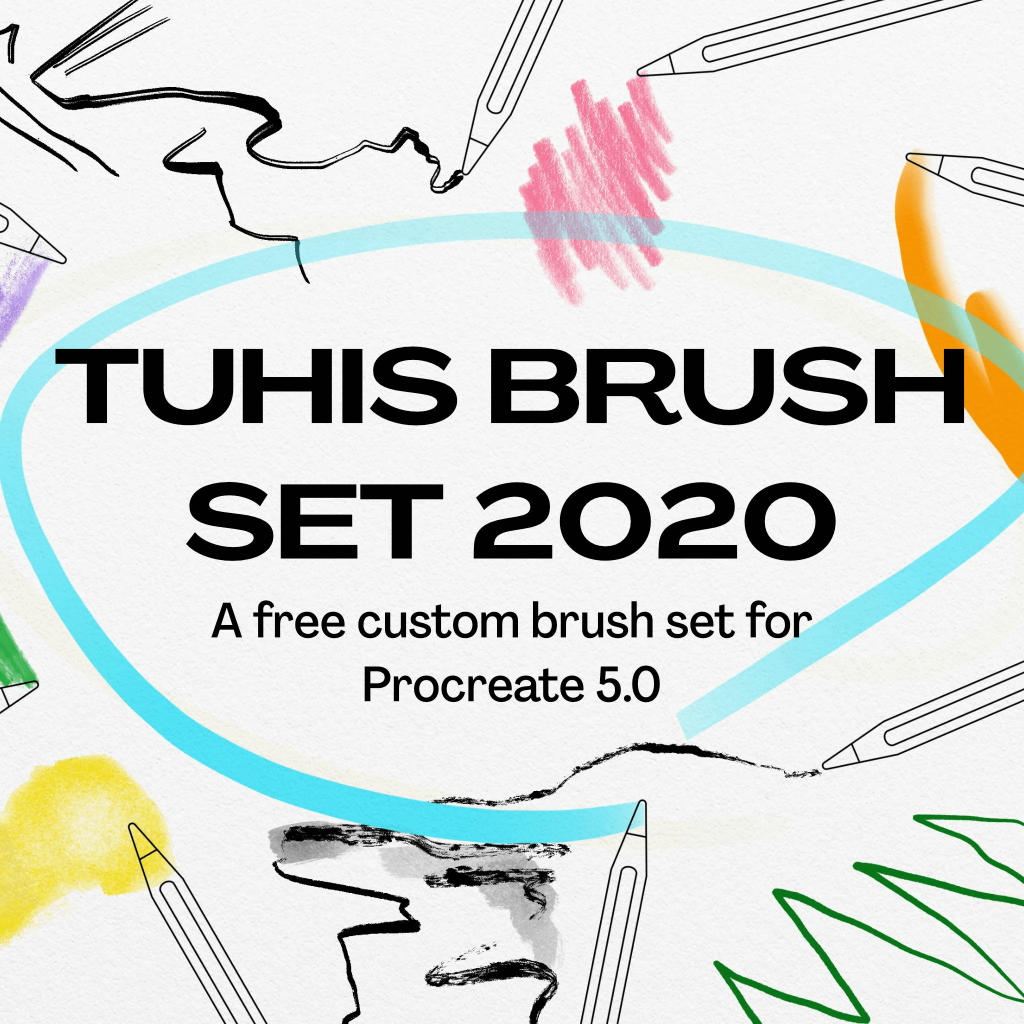 Tuhis Brush Set 2020 - Free Brushes for Procreate