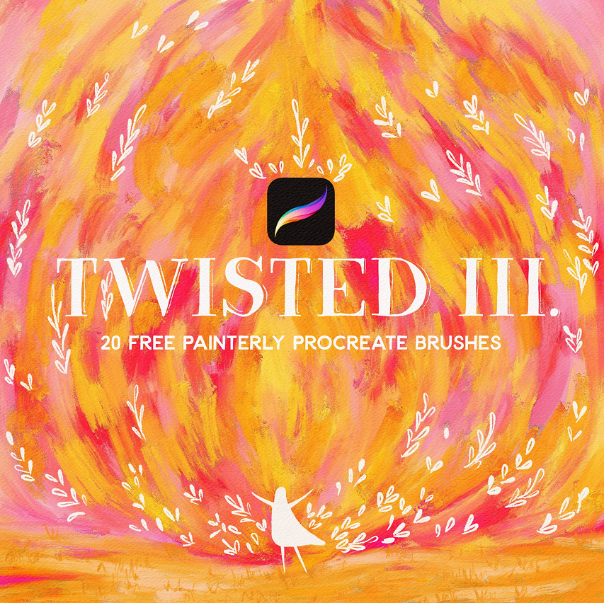 Twisted Vol. 3. - Yet another 20 free procreate brushes - Free Brushes for Procreate