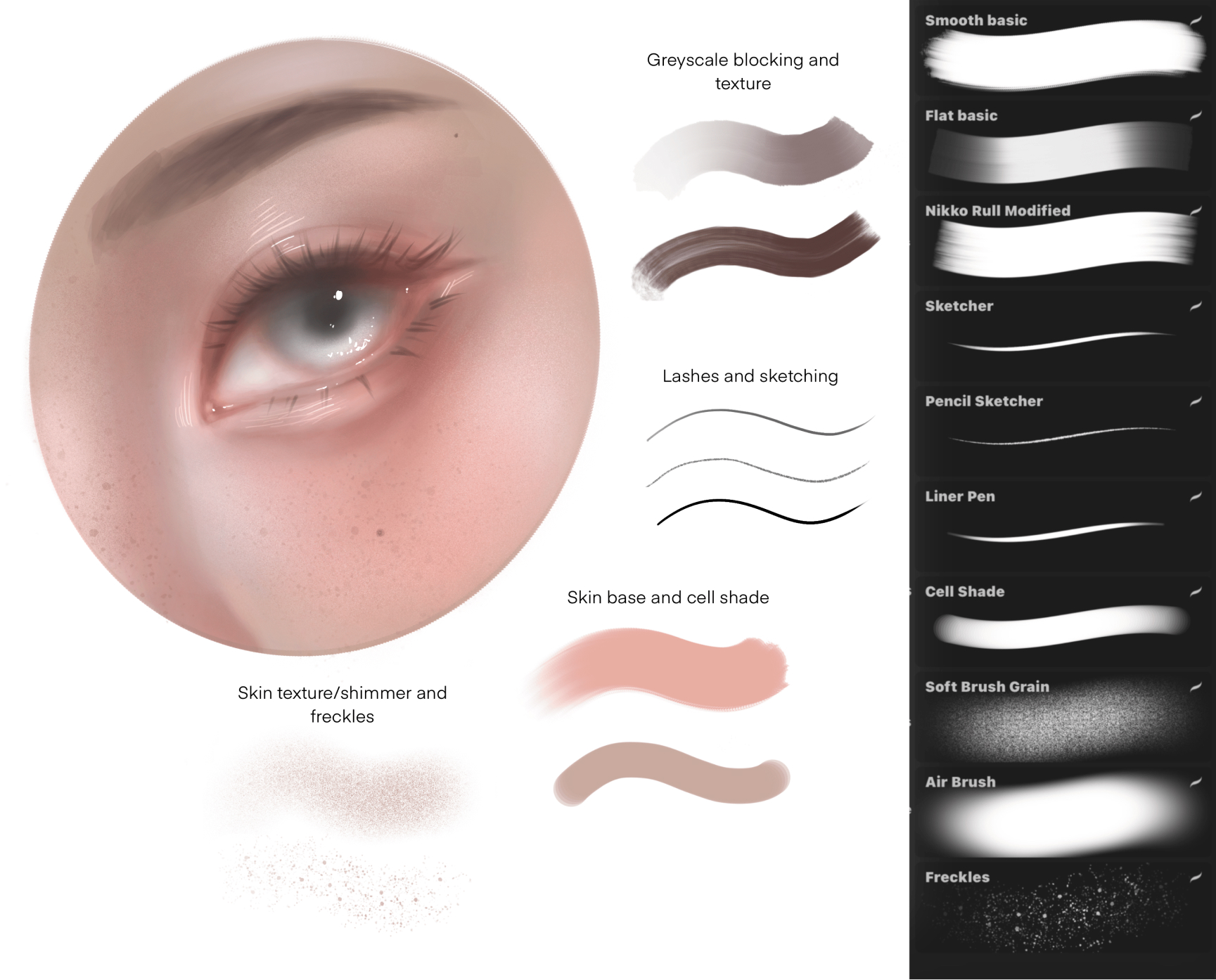 Xiao’s Basics Brush Set for Procreate - Free Brushes for Procreate