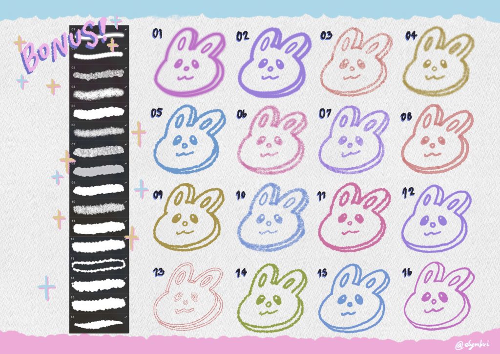 Elym Free Cutie Fluffy Procreate Brush Set - Free Brushes for Procreate