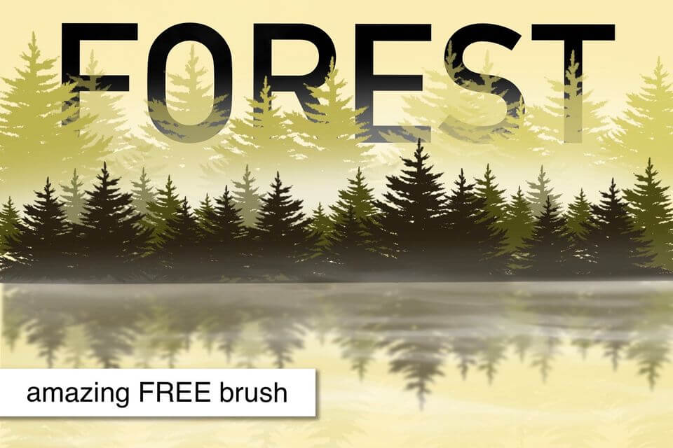Amazing FOREST brush FREE - Free Brushes for Procreate
