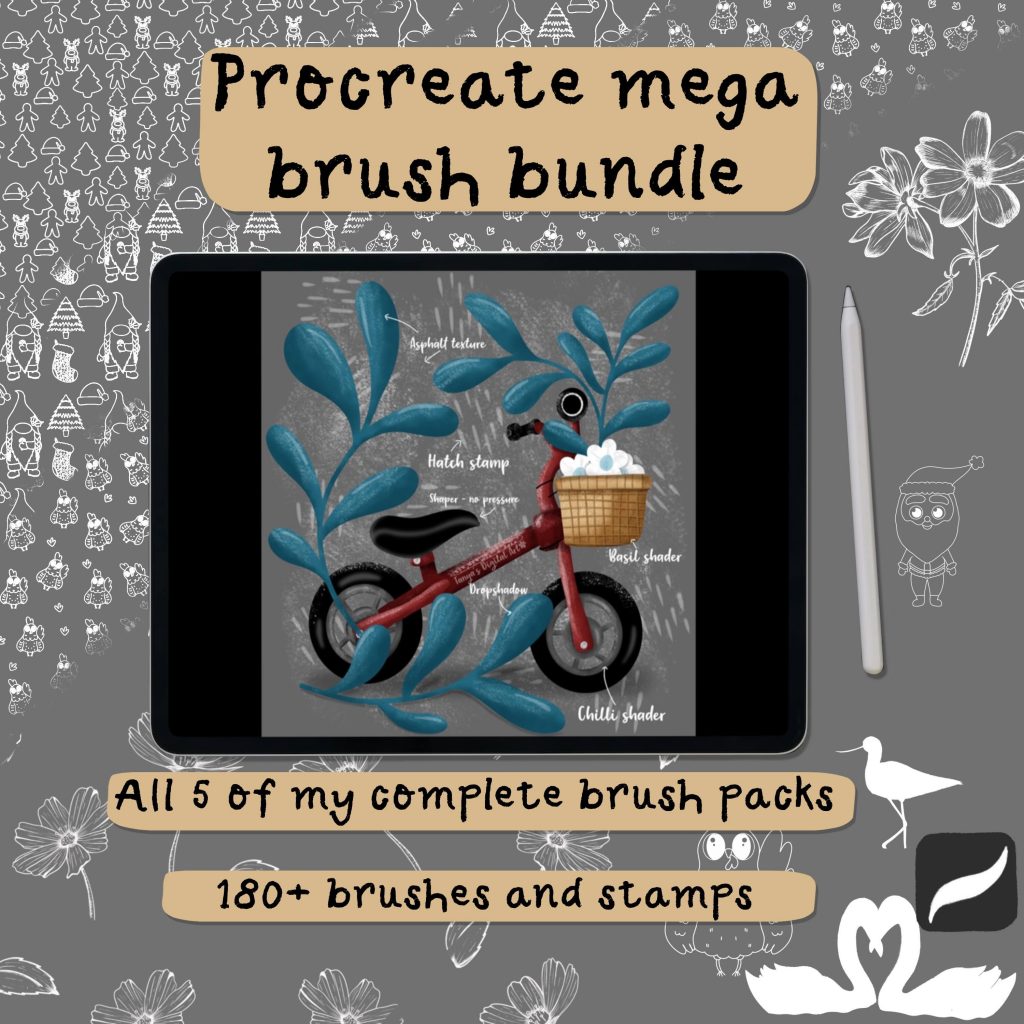 Mega bundle brushes for Procreate - brushes and stamps - Free Brushes for Procreate