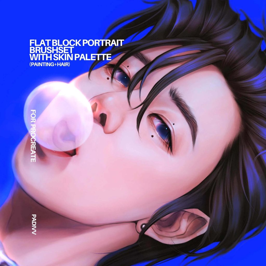 padivv Flat Block Painting Brushset - Free Brushes for Procreate