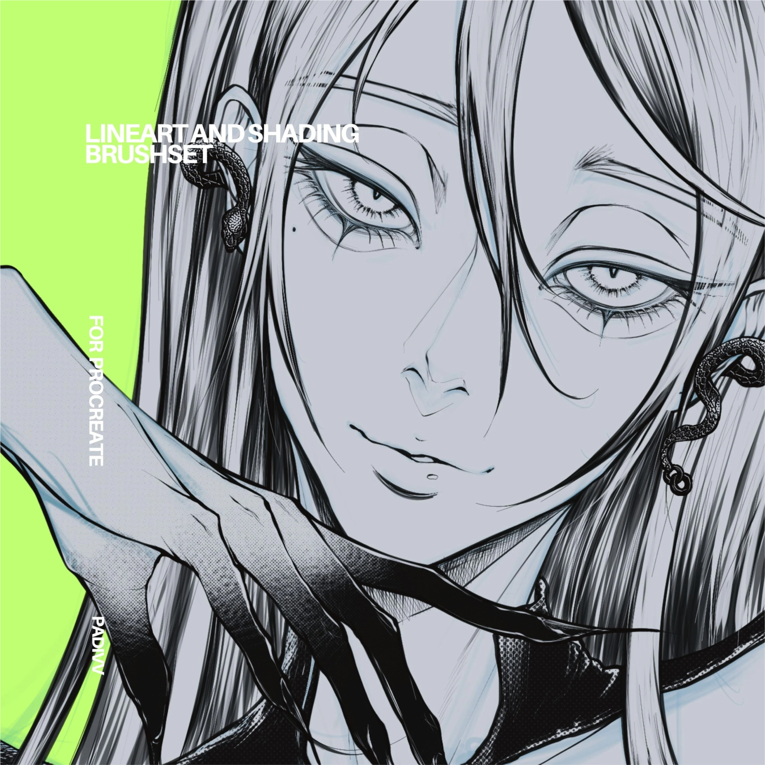 Lineart + Shading Brushset for Procreate - Free Brushes for Procreate