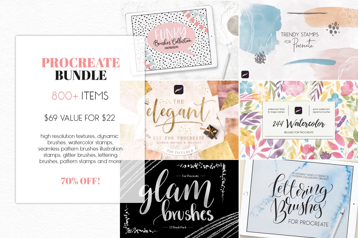 [Paid] 800+ Procreate Bundle - Free Brushes for Procreate
