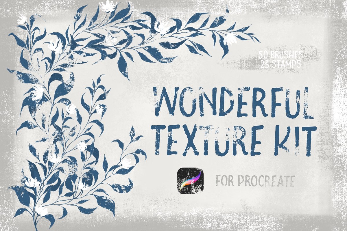 [Paid] Wonderful Texture Kit for Procreate - Free Brushes for Procreate