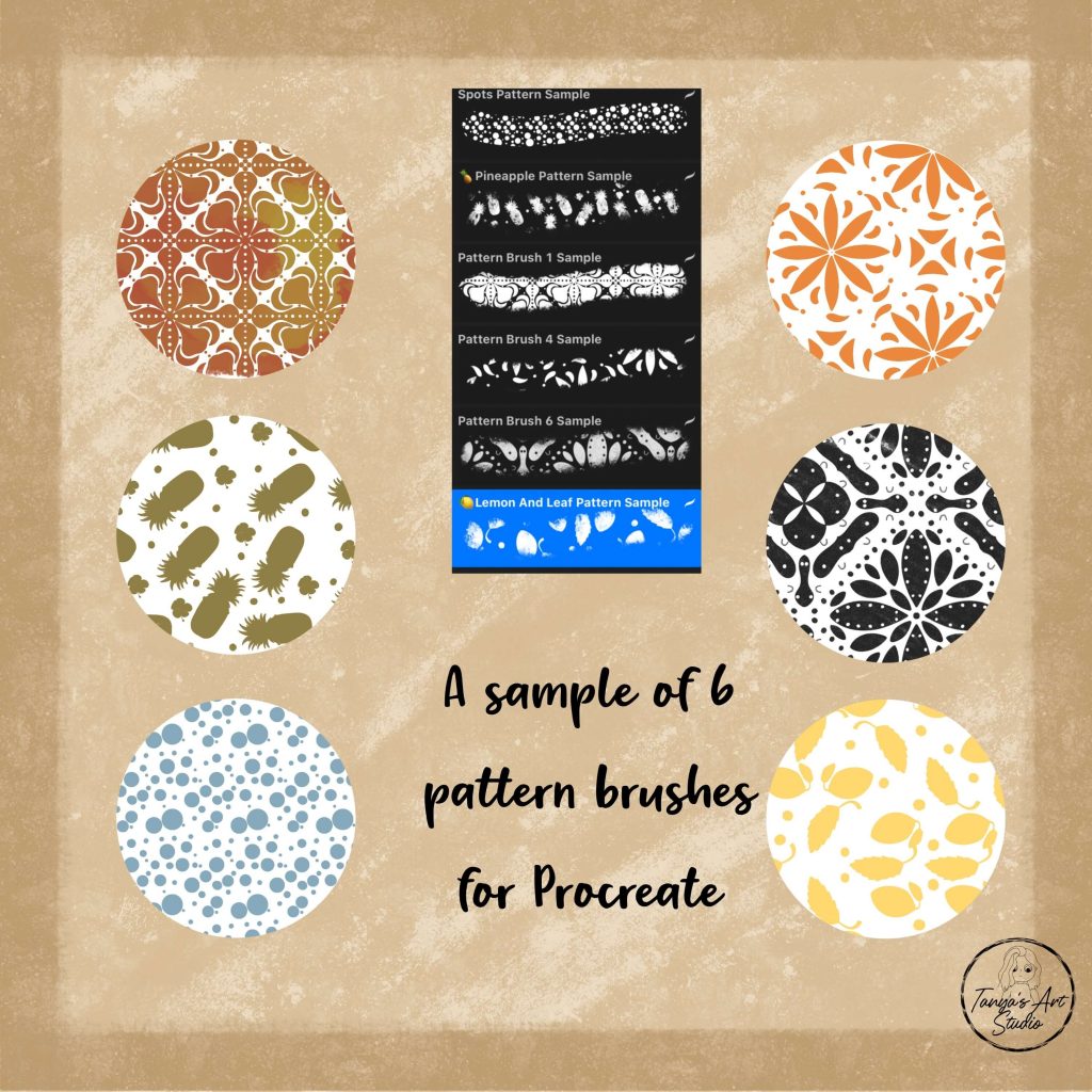 TAS pattern brush sample - Free Brushes for Procreate