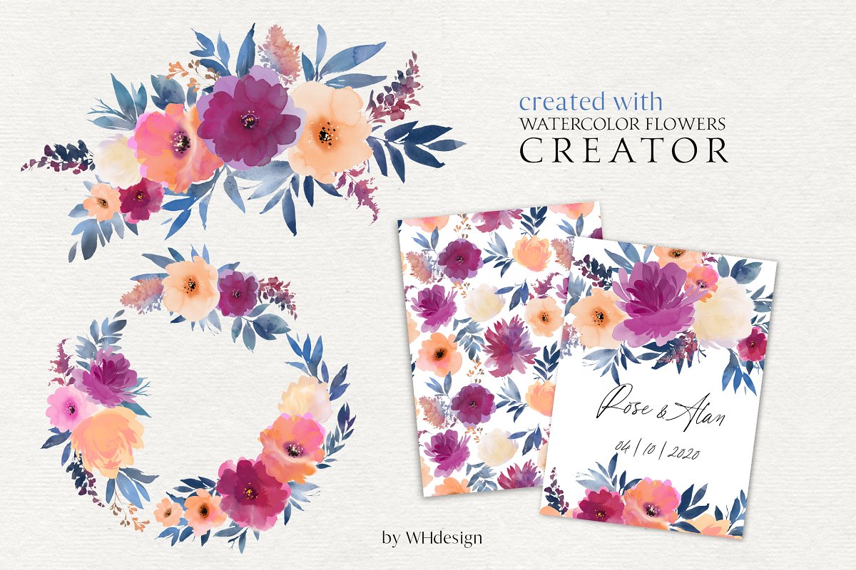 [Paid] Watercolor Flowers Procreate Creator - Free Brushes for Procreate